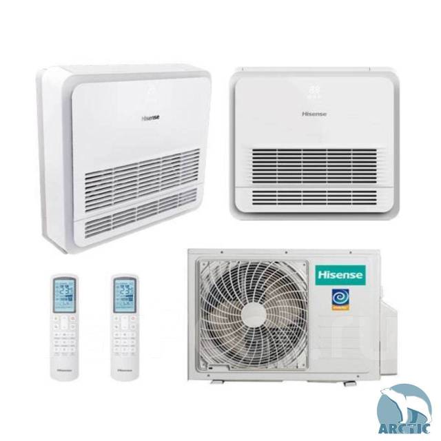 Инверторная мульти-сплит-система Hisense AKT-09UR4RK8 (25+25м2), инверторный, комплект, 50 м² ...