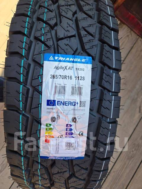 Triangle AgileX AT TR292, 265/70R16, 16", 1 шт, 265 мм, 70 %, радиальный, Грязь AT, без шипов ...
