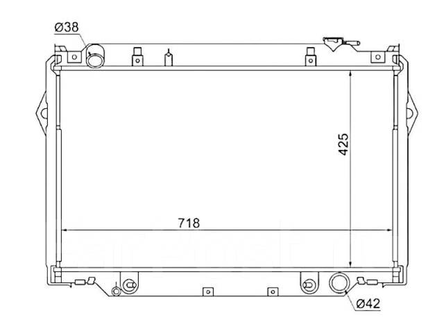 Радиатор Toyota Land Cruiser (J80) 89-97 купить в Уссурийске по цене: 8 ...