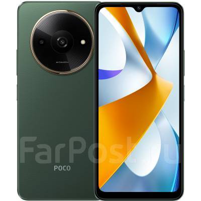 Смартфон Xiaomi Poco C61 4/128GB Green, 6.71", зеленый, 3G, 4G LTE, новый, в наличии. Цена: 8 ...