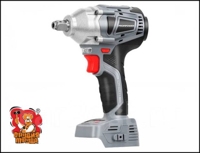 Гайковерт аккумуляторный Profipower Mkdtw-18B (18В, 330 Нм), 18,0 В, бесщеточный, 330 Нм, 1/2 ...