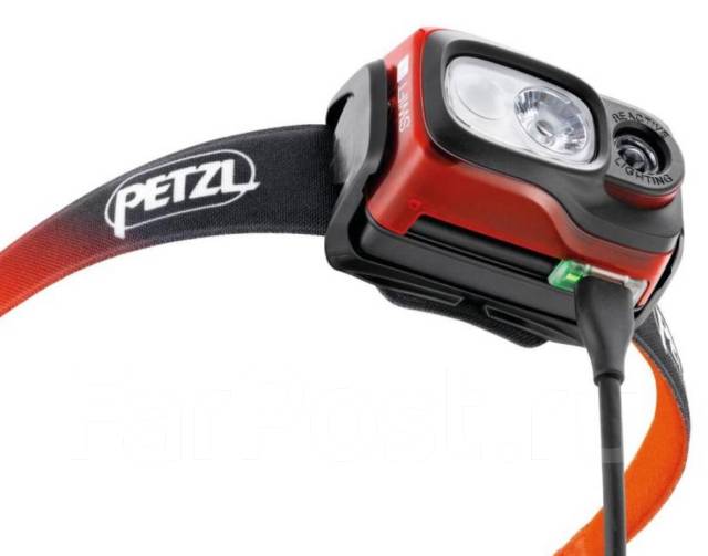Фонарь налобный Petzl Swift RL, 1100 люмен, красный, новый, в наличии ...