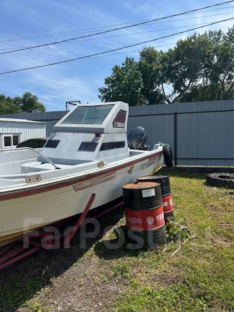Продам катер с мотором, Yamaha UF-23, подвесной, бензин, 7,00 м. 115,00 л.с. б/у, в наличии ...
