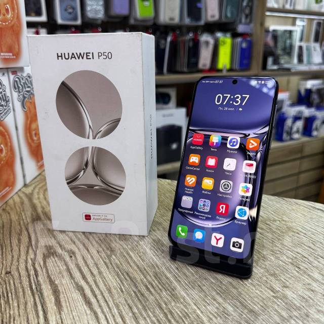 Смартфон Huawei P50 8/256Gb Black.iStudio, 6.50", моноблок, черный, 3G ...