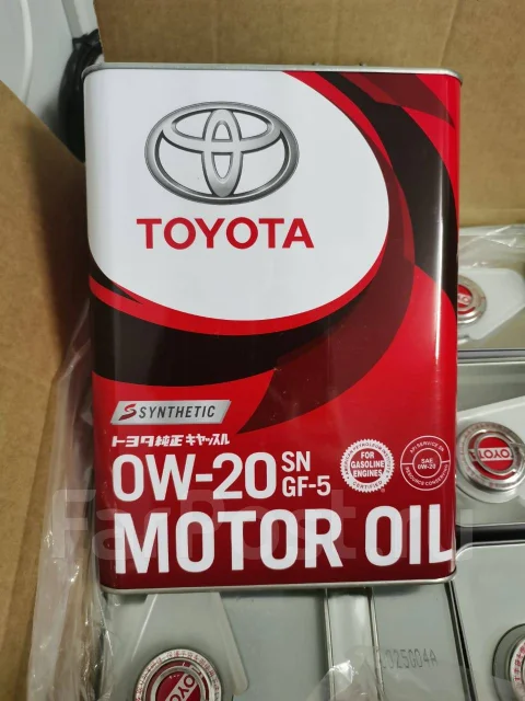 Масло моторное Toyota 0W-20 08880-12205 4л SN GF-5 купить во ...