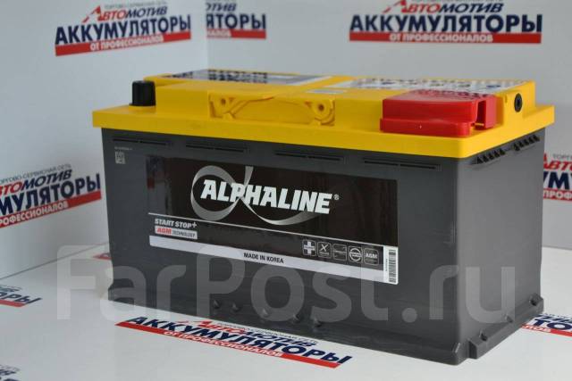 Аккумулятор Alphaline AGM 595950 (L5 95 обр), обратная (левое), 95 А.ч ...
