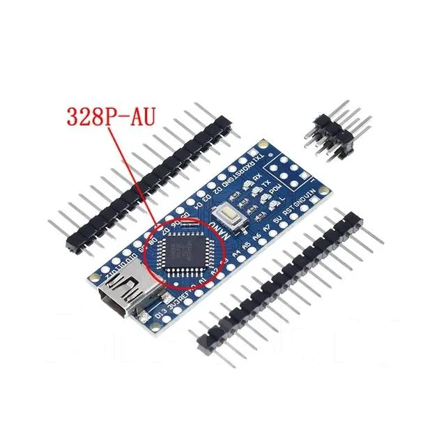 Arduino Nano V3.0 (ATmega328) c MicroUSB (CH340G), новый, в наличии ...