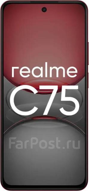 Смартфон / Realme / C75 / 8/128 ГБ / 4G / 2025 / Ruby Red, 6.72", красный, 4G LTE, новый, в ...