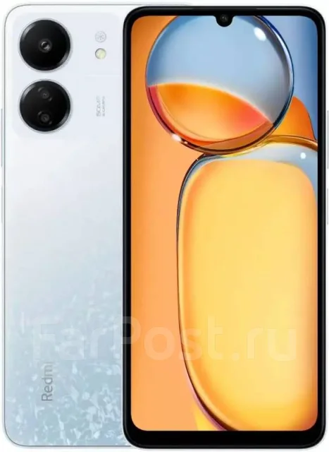 Смартфон Xiaomi Redmi 13C 2023 8Gb/256Gb 4G, 6.71", белый, 4G LTE ...