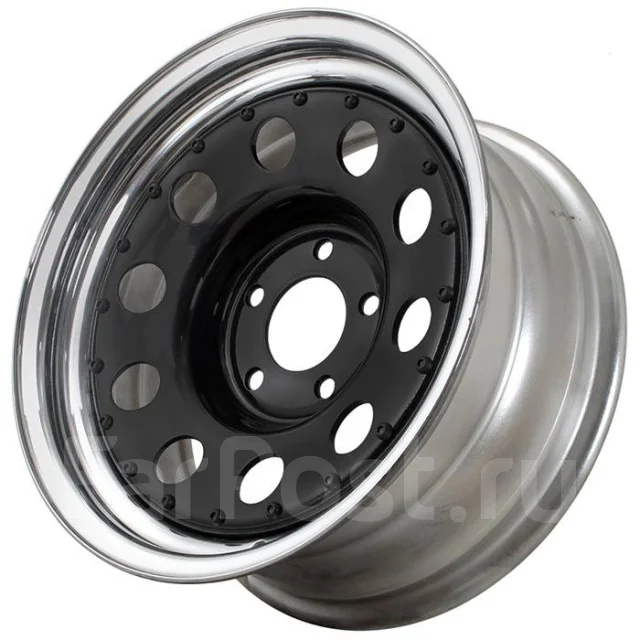 Диск колёсный Grizzly SW04 7x15 5*114,3 Et:0 Dia:73,1 Black Inner ...