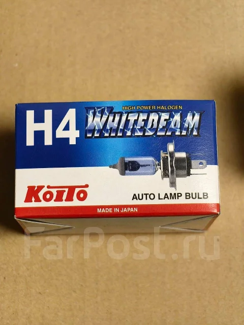 Лампа галогеновая Koito Whitebeam H4 12V 60/55W T16, Ярко белый купить ...