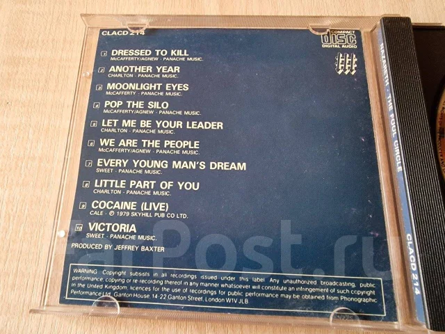 Audio CD. Nazareth. The Fool Circle. Фирменный! Англия. Торг, б/у, в ...