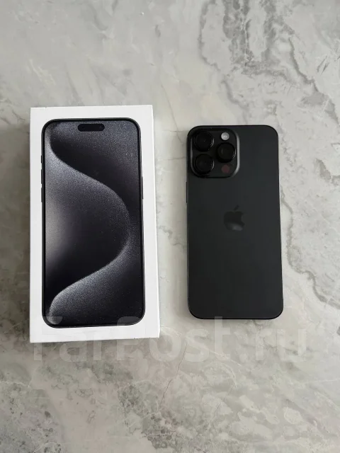 IPhone 15 Pro Max 512 ГБ (SIM+eSIM) Black Titanium, 6.70", моноблок ...